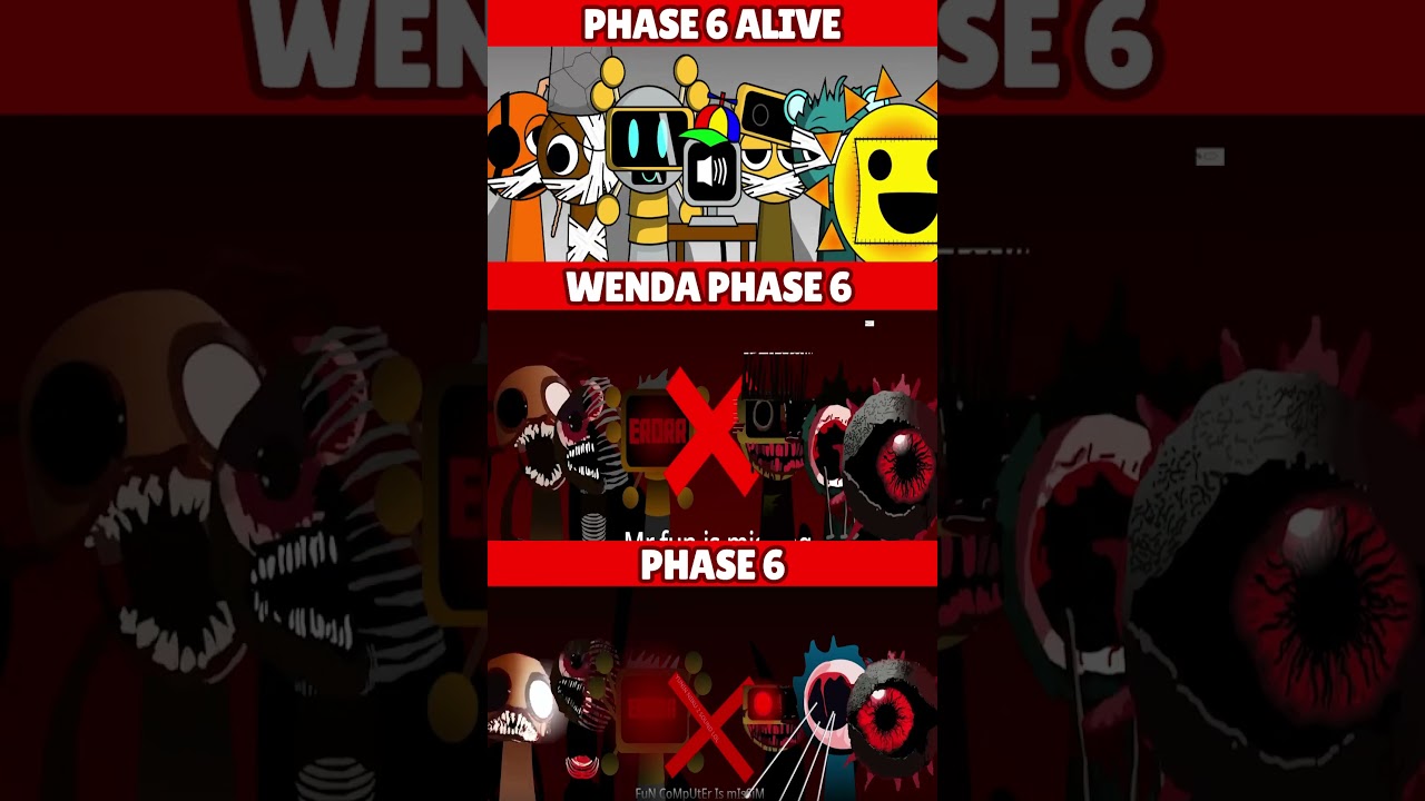 Incredibox Sprunki Phase 6 Alive VS Wenda Phase 6 VS Phase 6 *MIX HORROR VERSION*