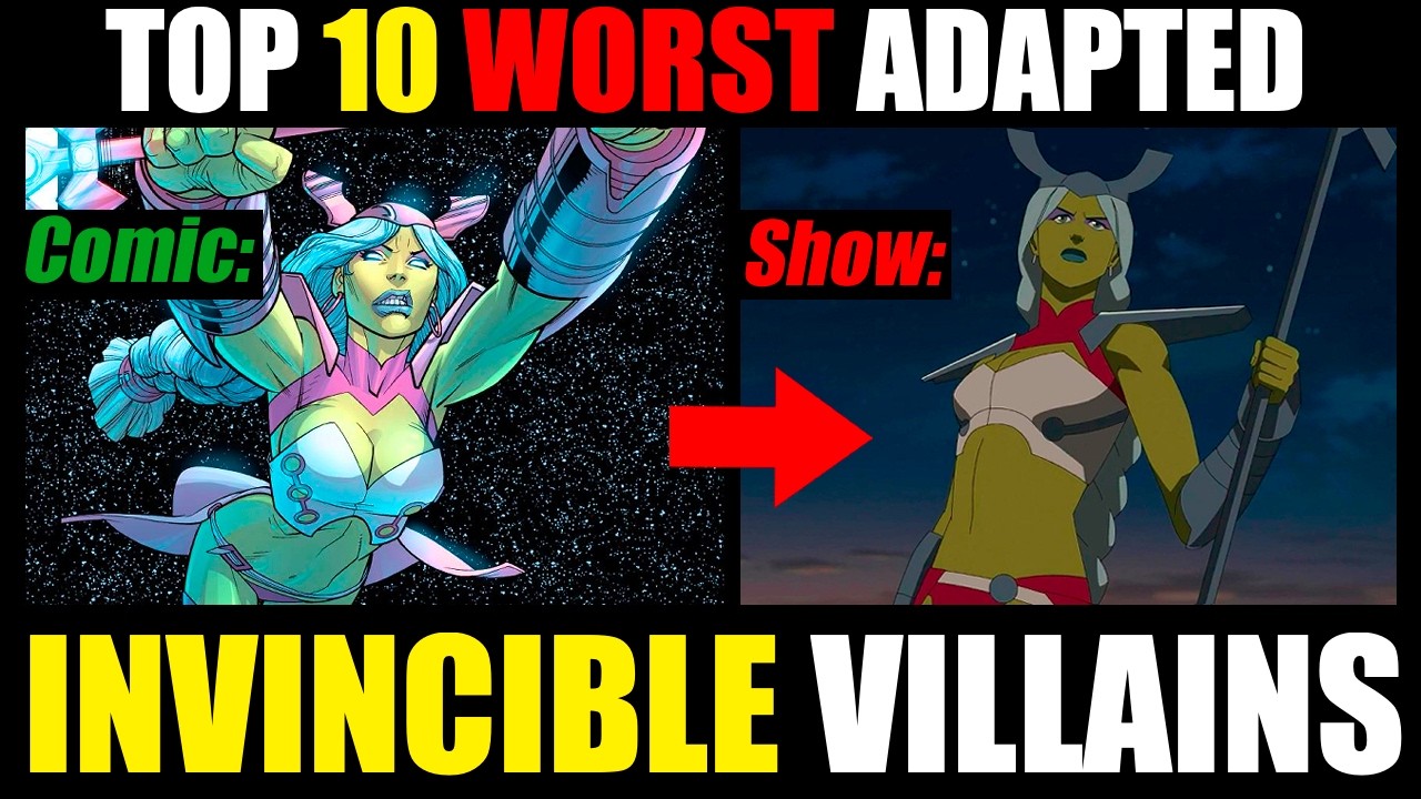The Top Ten Worst Adapted INVINCIBLE VILLAINS
