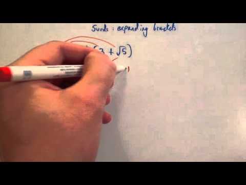 Surds expanding brackets - Corbettmaths