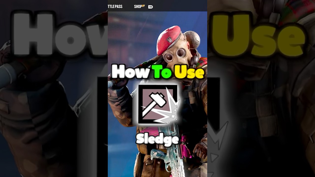 How To PROPERLY Use Sledge  #rainbowsixsiege #r6community #r6 #1000iq #rainbow6 #ad #nxietygames