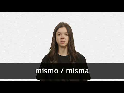 English Translation of “MISMO” | Collins Spanish-English Dictionary