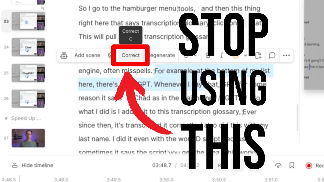 You’re Editing Your Transcript the Hard Way