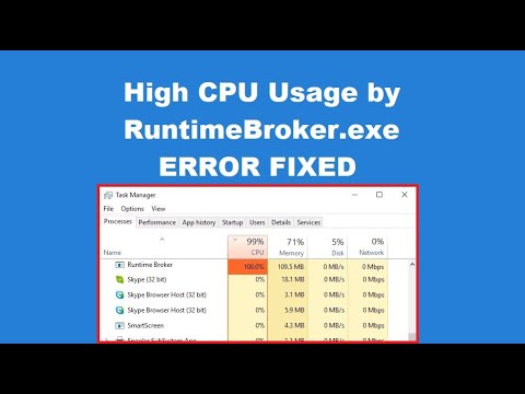 How to Fix High CPU Usage by RuntimeBroker.exe