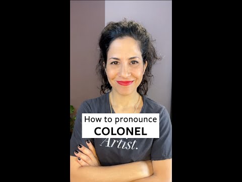How to Pronounce 'Colonel'