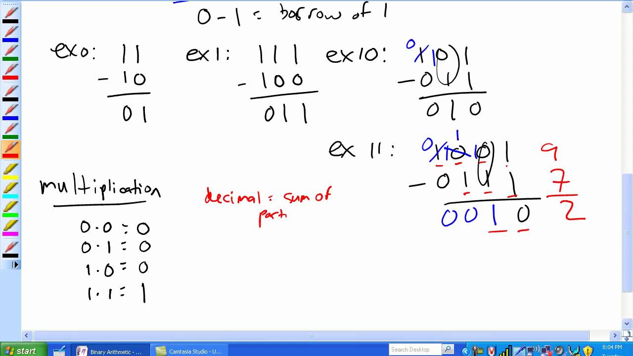 Binary Arithmetic Part 2