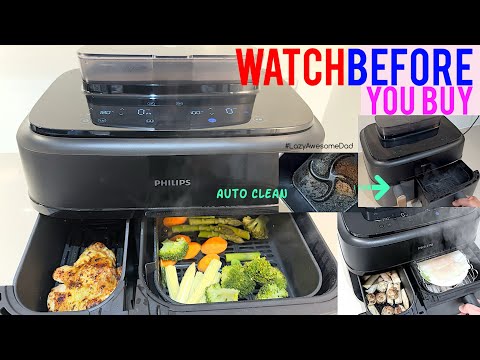 BEST Unboxing Philips XXL AirFryer Dual Basket 5000 series with steam Testing + Unboxing + Cleaning