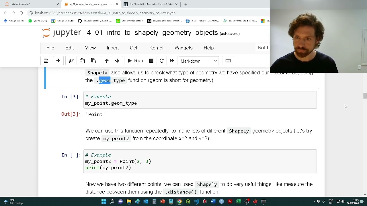 Creating points in shapely