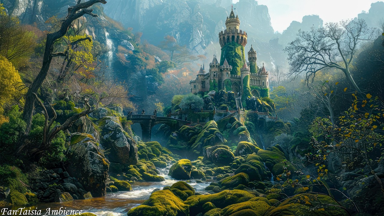Celtic Music from the Castle Hills 🏰 Peaceful Tunes Overlooking Lush Forests and Falls
