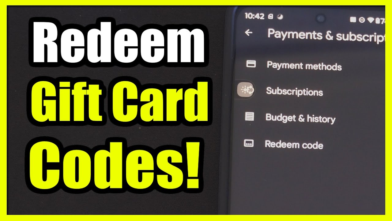 How to Redeem Gift Card for Google Play on Android Phone Store (Settings Tutorial)