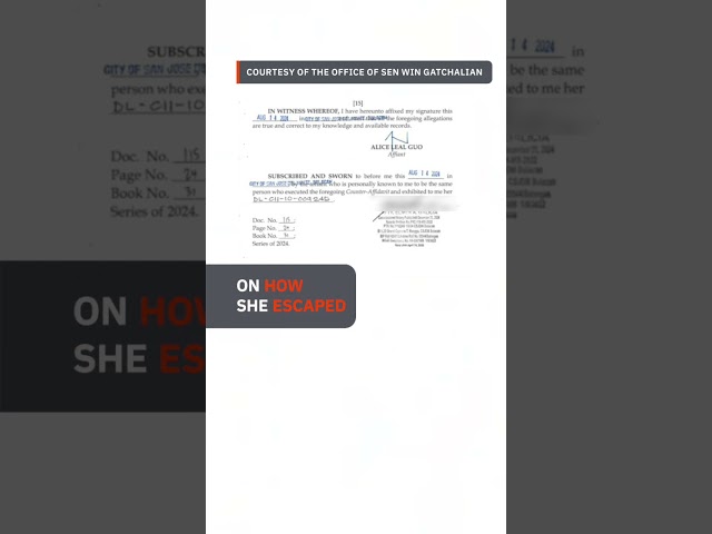 Alice Guo's signature did not match what was in notarized affidavit – NBI