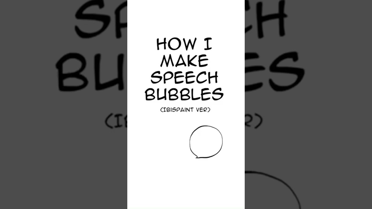 How to make speech bubbles | #art #webtoon #tutorial #shorts