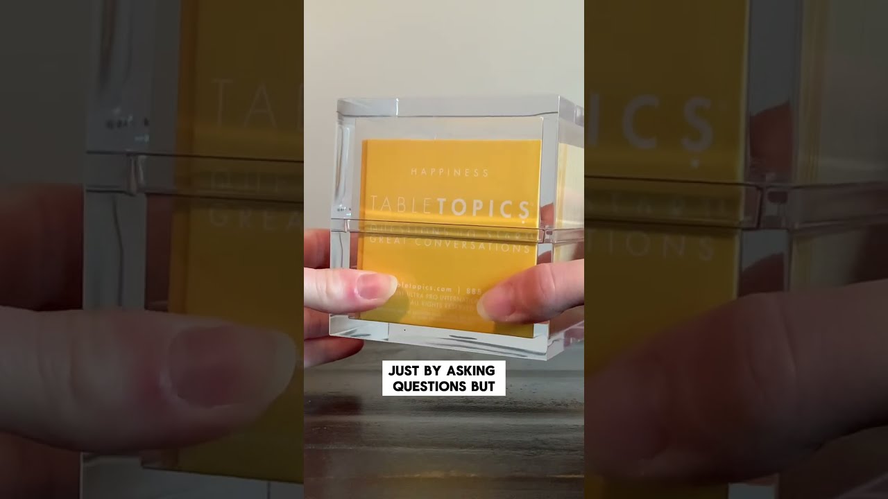 TableTopics Conversation Starters Card Game | Happiness Theme