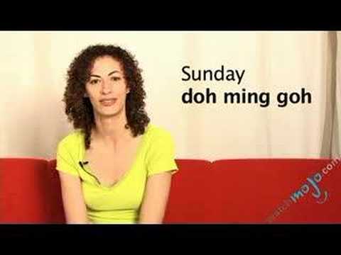 Language Translation Spanish: Sunday
