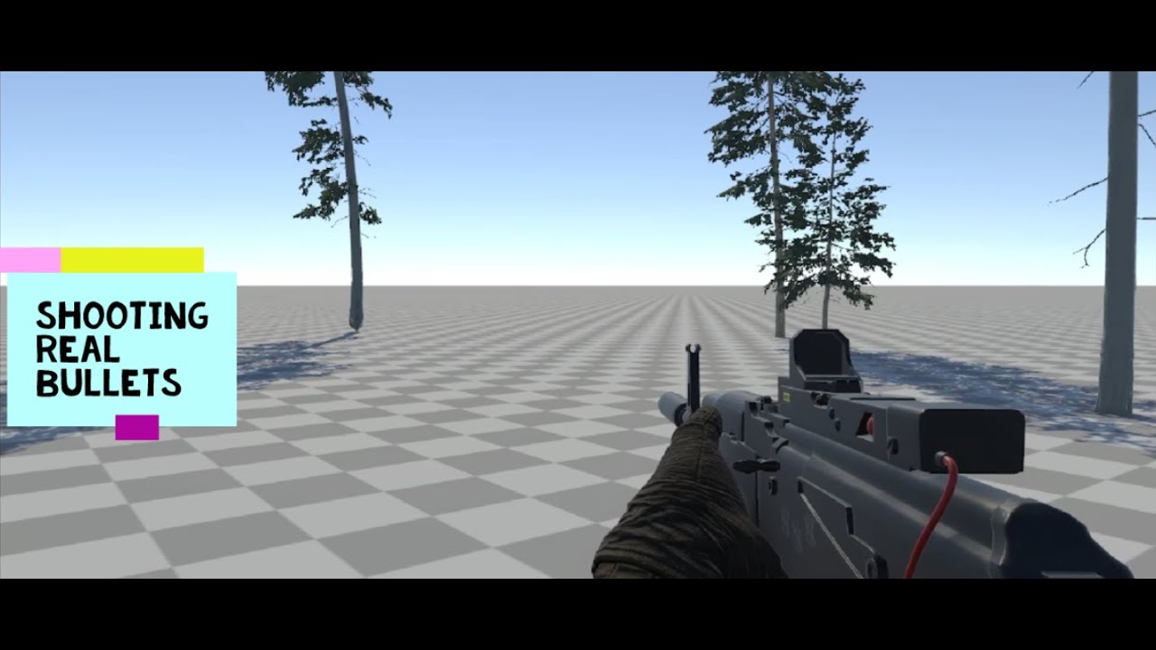 How to shoot real bullets from gun in Unity