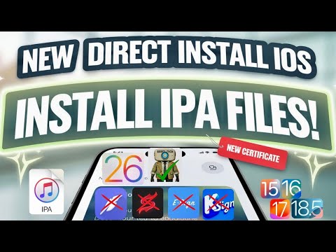 [🔥 NEW DIRECT INSTALL] Install IPA Files on iPhone & iPad(No ESign,Scarlet,KSign,PC) iOS 15 - iOS 26