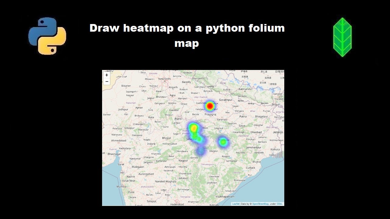 Heatmap on a python folium map