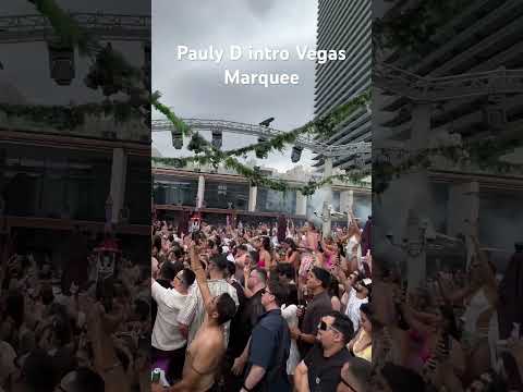 DJ Pauly D intro marquee Las Vegas