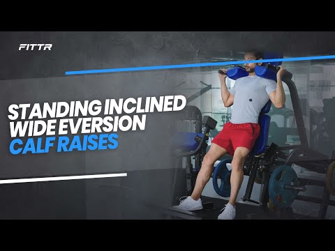 How To Do Standing inclined wide eversion calf raises | Exercise Video