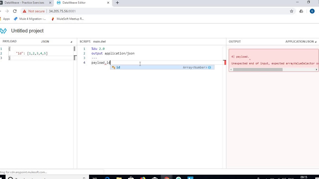 Map Function in Dataweave - Practice Example 1