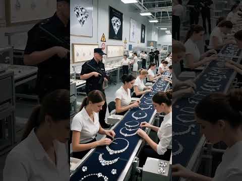 How Million Dollar Diamond Necklaces Are Made Inside a High Security Jewelry Factory