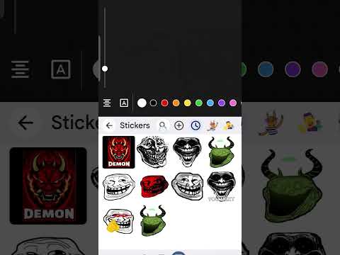 How to use sticker of troll face or Sigma face #shorts