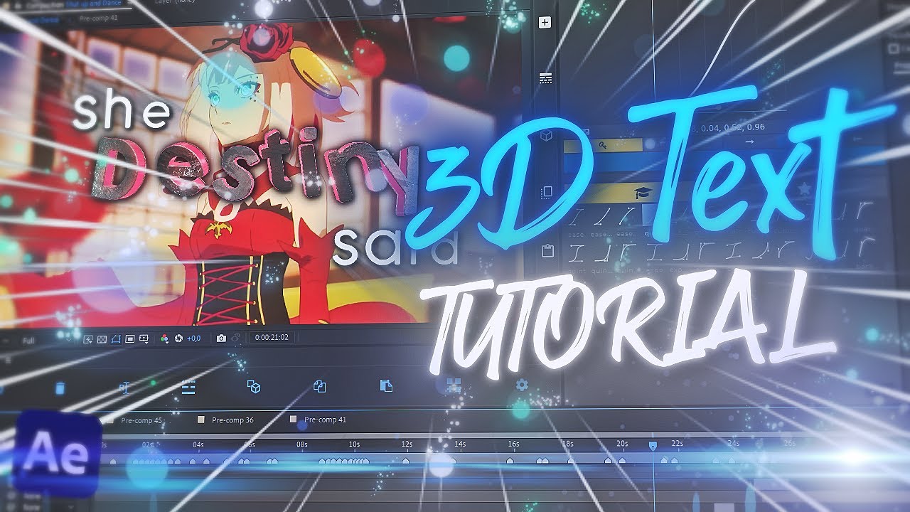 Tutorial How to Make & Animate 3D Text Element 3D in After Effects | After Effects Tutorial