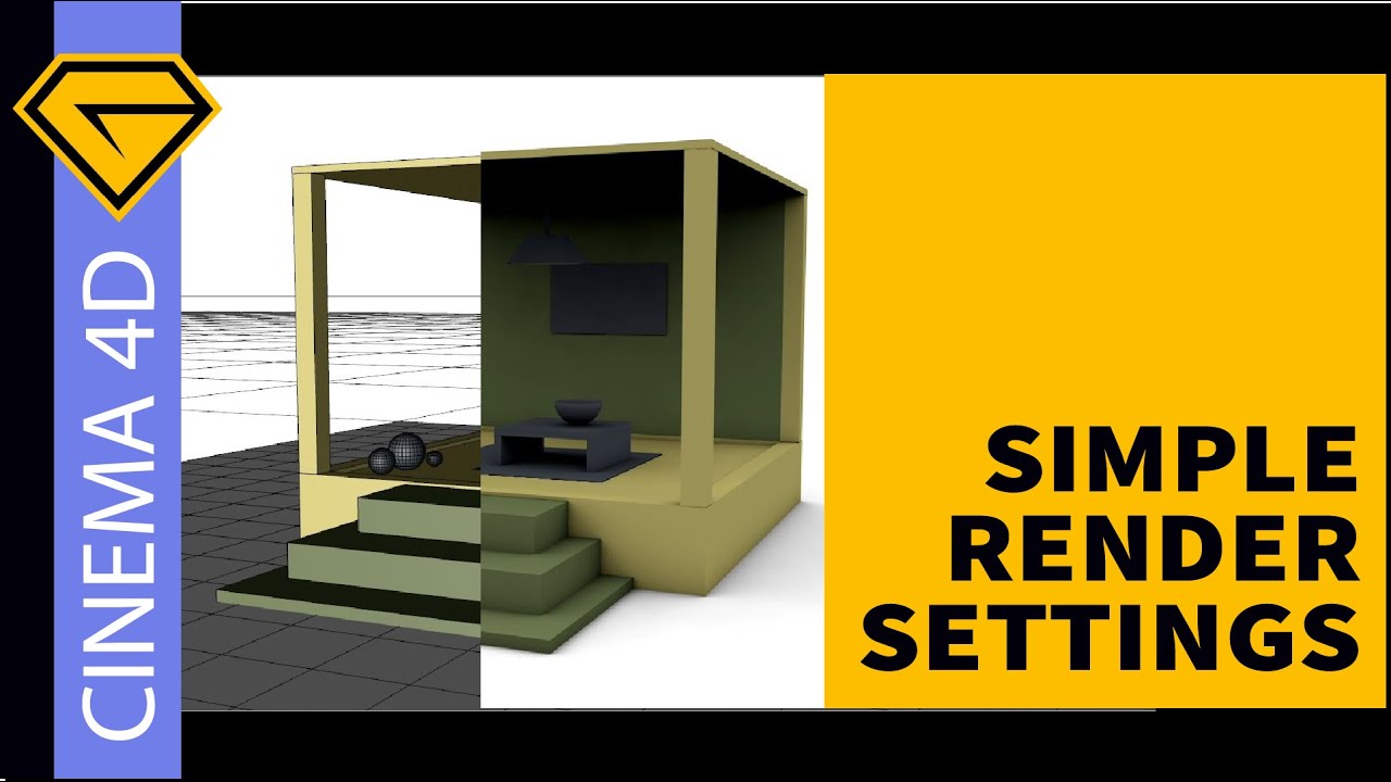 Simple Render Settings | Cinema 4D Tutorial