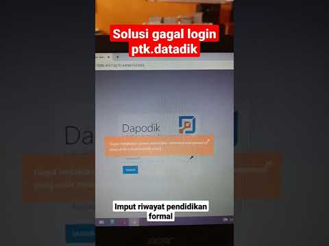 Gagal melakukan proses autentikasi, username dan password yang anda masukan tidak cocok #shorts