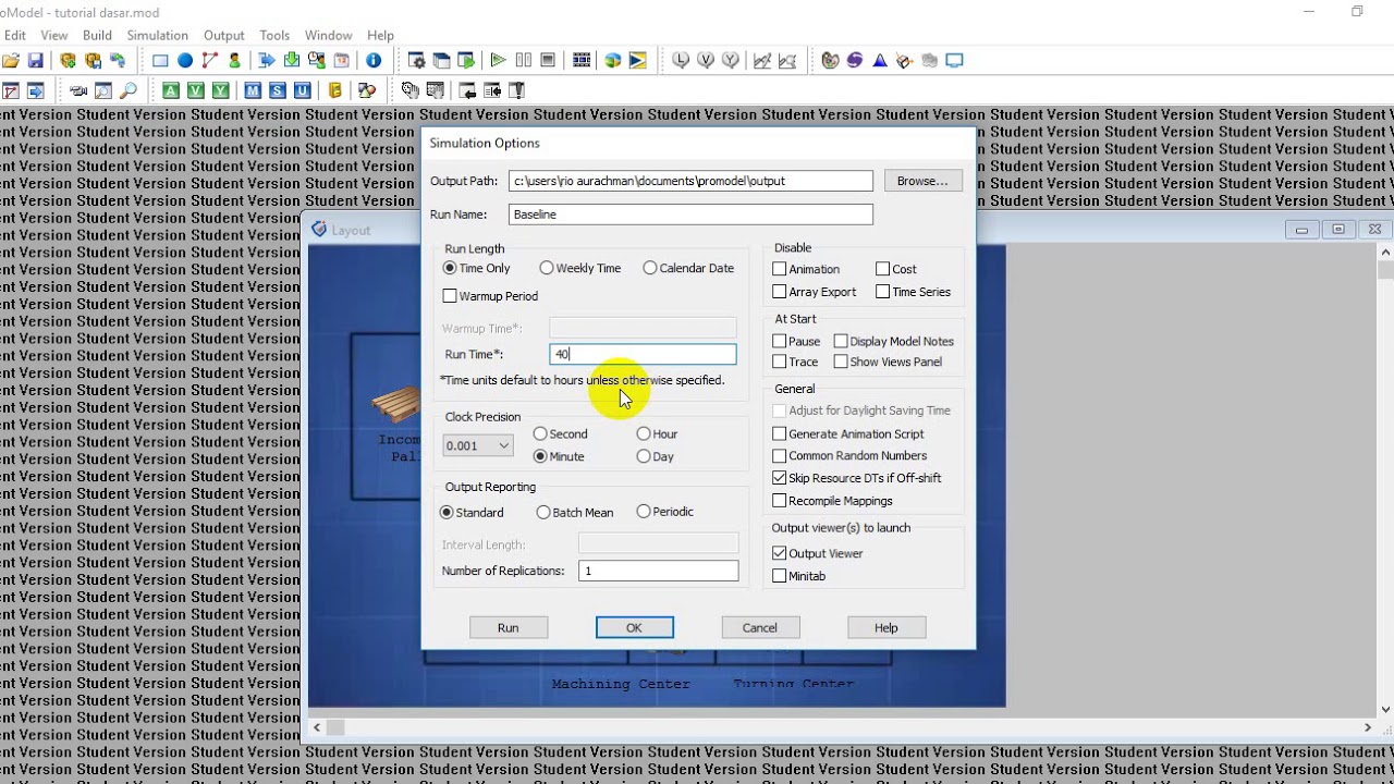 15b Promodel Simulation Option