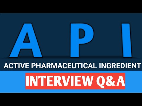 API-ACTIVE PHARMACEUTICAL INGREDIENT INTERVIEW Q&A [2025] || Pharmaceutical Concept | PC