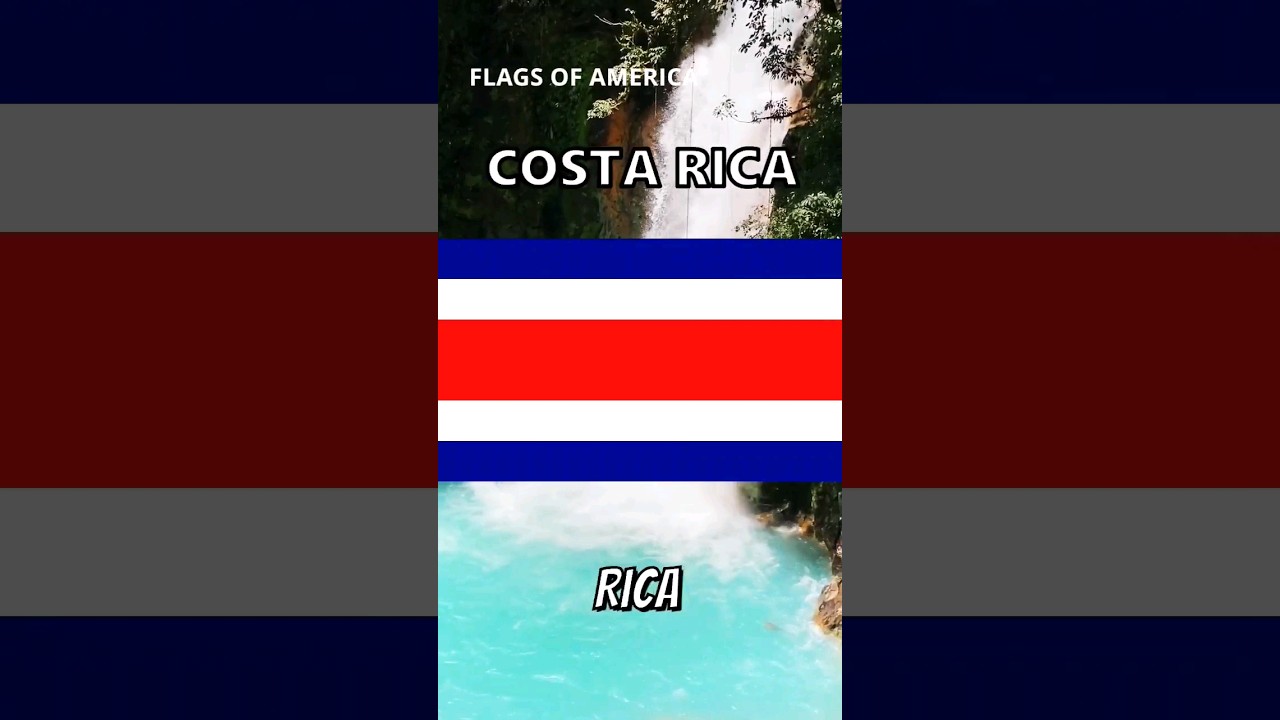 Flags of America: Costa Rica 🇨🇷 #international #geopolitics #flag #america #spanish #history