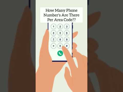 How Many Phone Number's Are There Per Area Code?? ||World Of Knowledge And Fact's