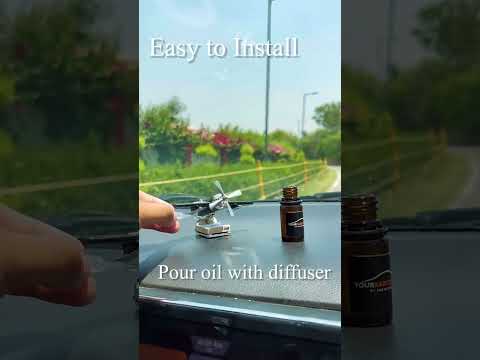 Solar Air Plane Diffuser Car Air Freshener with Fragrance