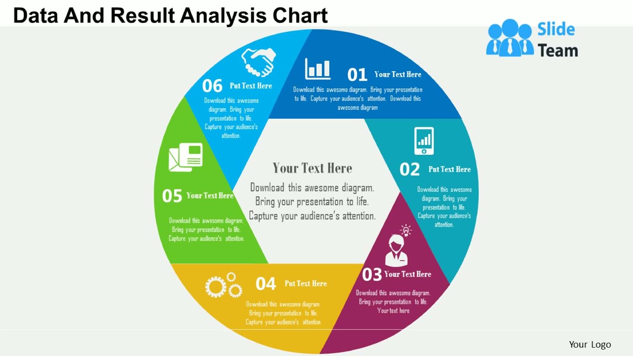 Data And Result Analysis Chart Flat Powerpoint Design