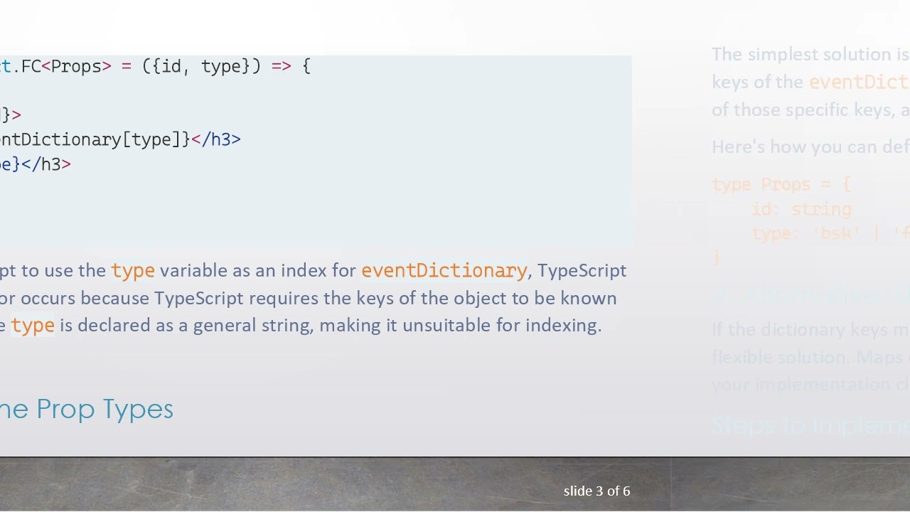 Resolving Type Errors in React +  TypeScript