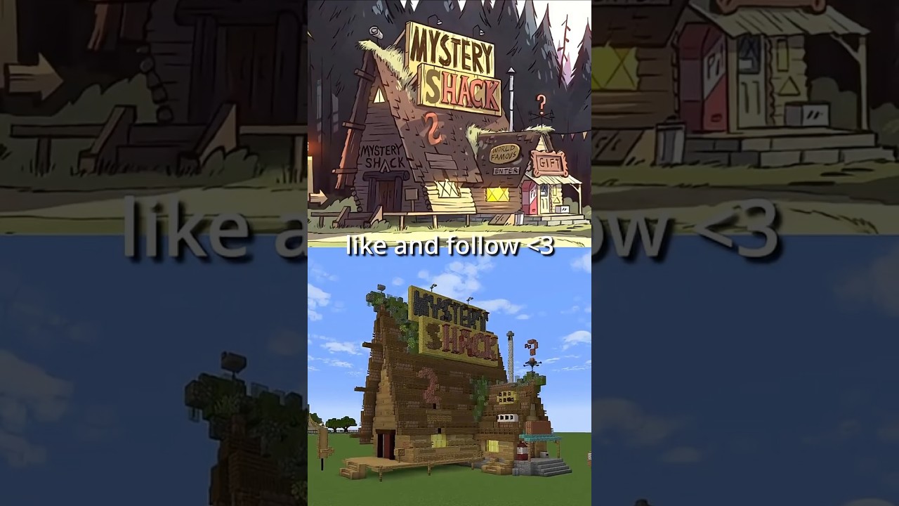 Mystery Shack from Gravity Falls in Minecraft!  #minecraft #minecraftbuilding #gravityfalls