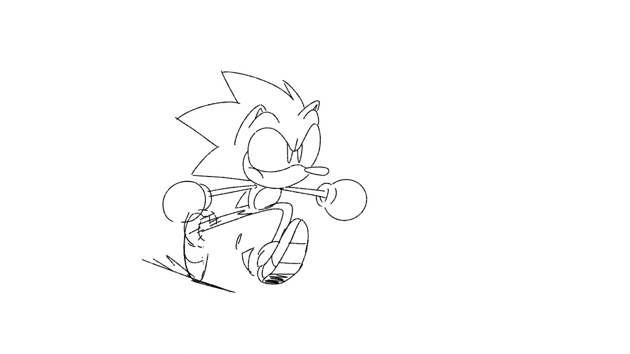 Sonic run cycle - [test animation]