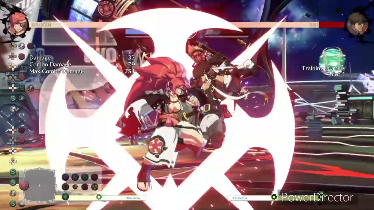 Baiken Midscreen Combos and Burst Bait Punish