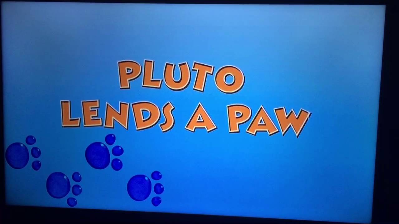 Pluto Lends a Paw Title Card HD