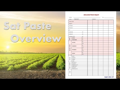 Saturated Paste Test Overview
