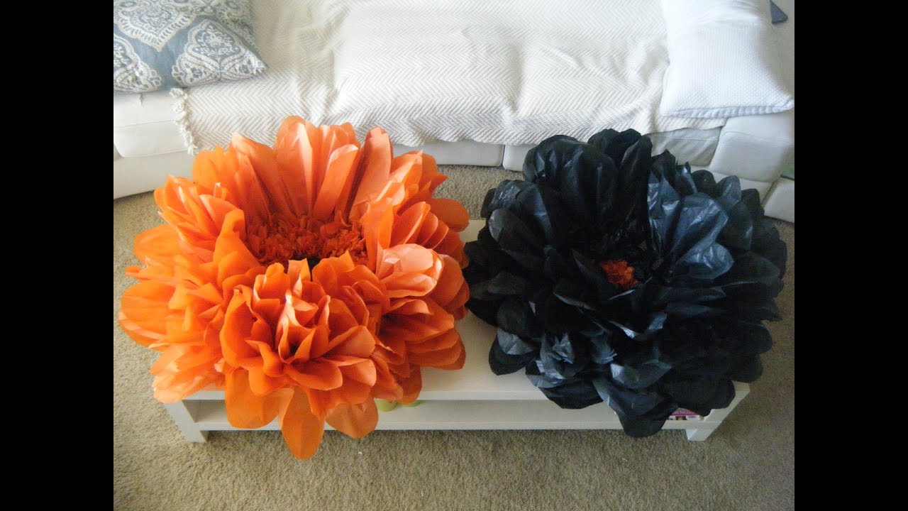 DIY GIANT BEST Flower tissue decoration  tutorial