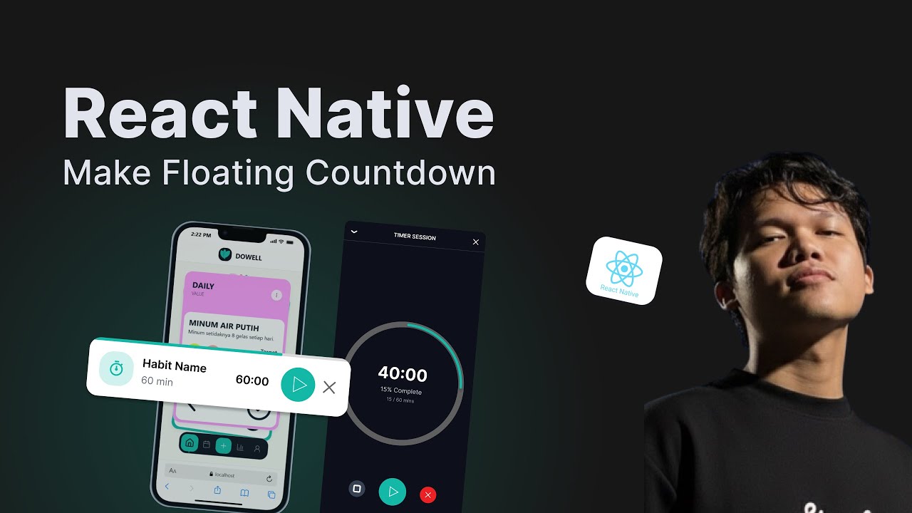 Make Floating Countdown with Modal in React Native