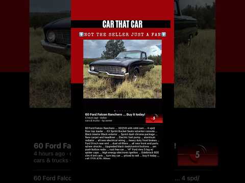 60 Ford Falcon Ranchero for sale Craigslist Dallas Jan 1 2023 #car