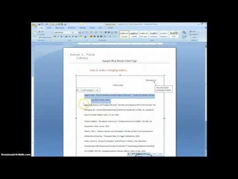 How to make a hanging indent