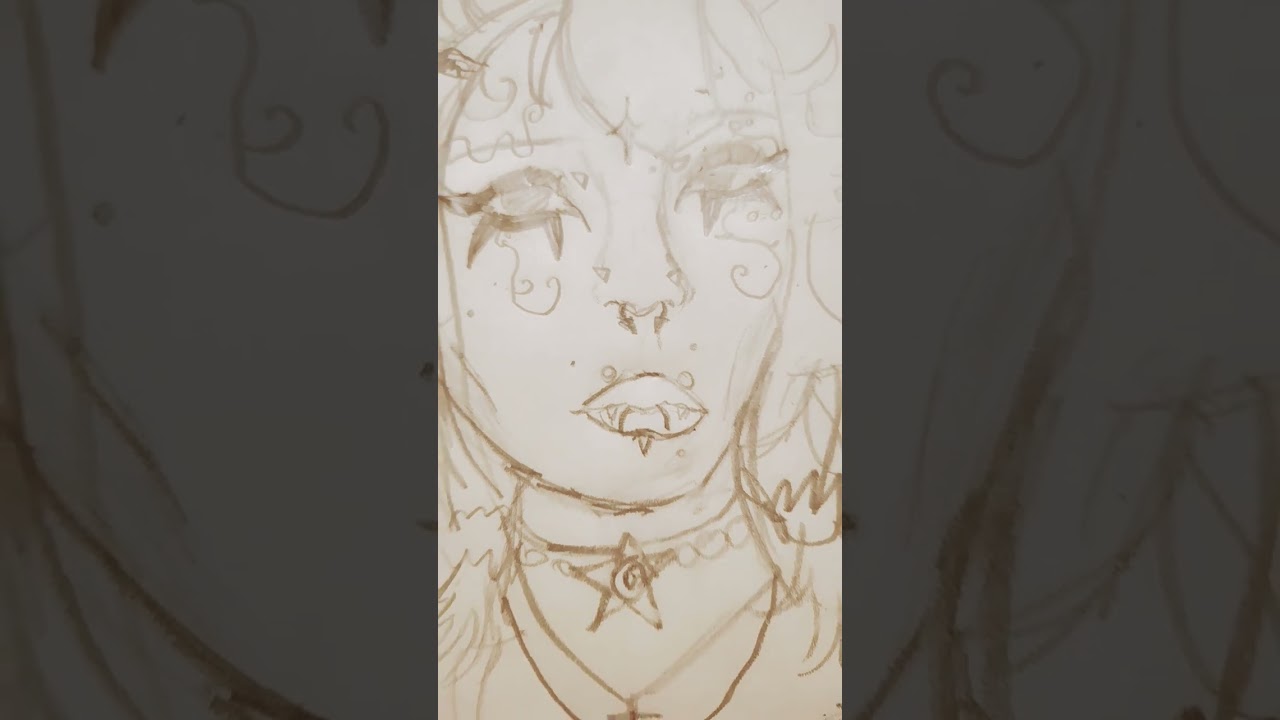 drawing I made out off references on Pinterest #art #oc #pinterest #artchallenge