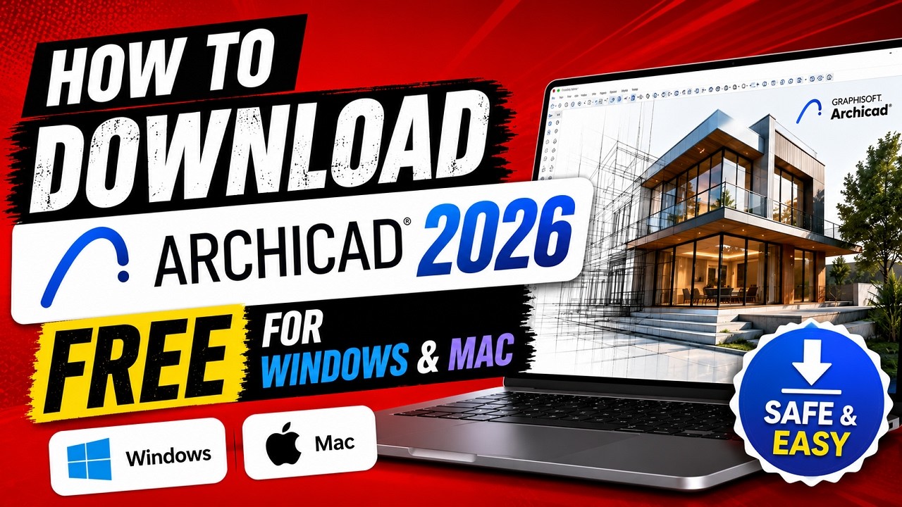 How to Download ArchiCAD 2026 Free (Windows 10/11 & Mac) | download archicad 2026