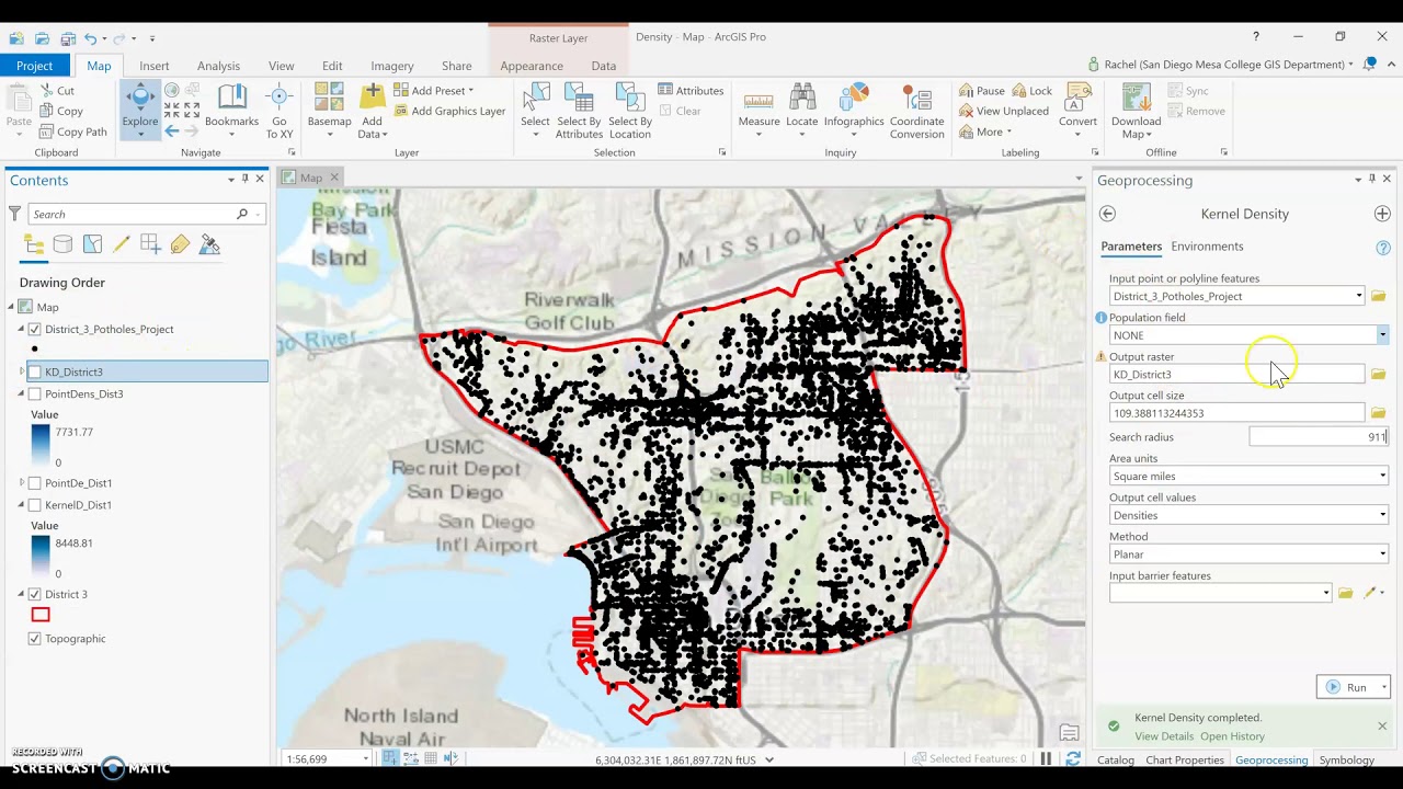 GISG 112: Density tools in ArcGIS Pro
