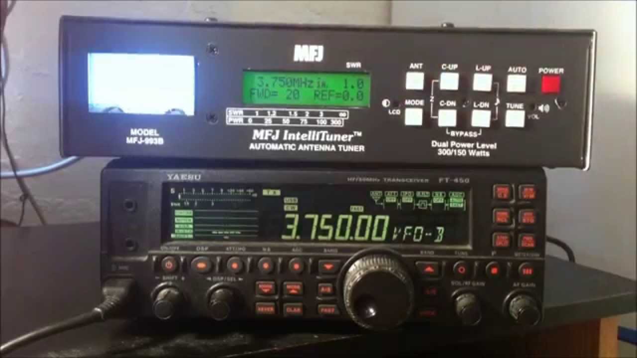 MFJ-993b automatic HF antenna tuner review and demo