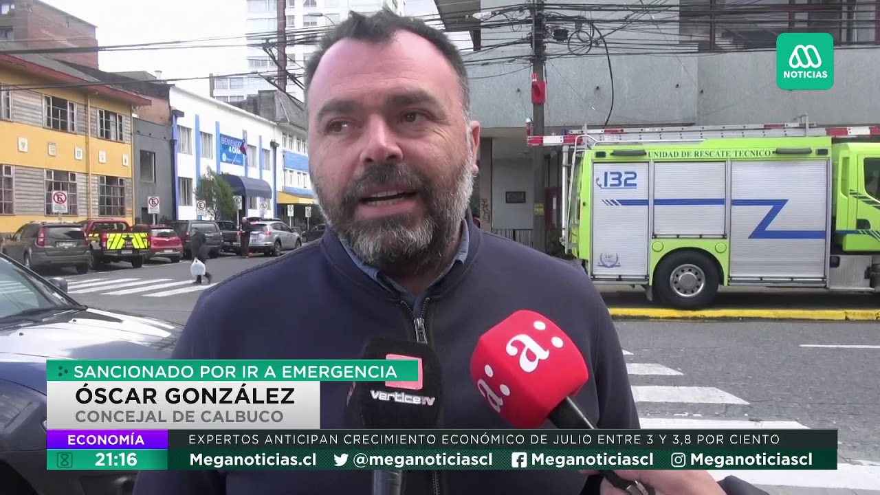 Bombero concejal fue sancionado por ir a combatir emergencia en pleno concejo municipal