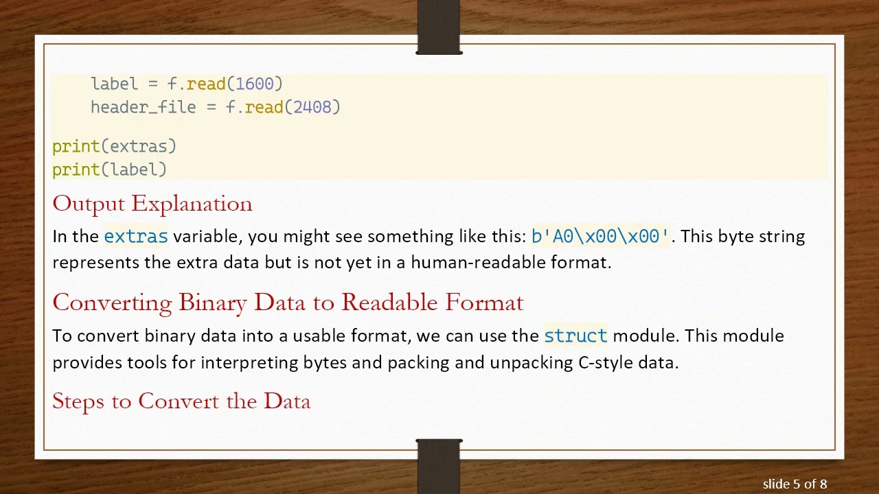 How to Read Binary Files in Python